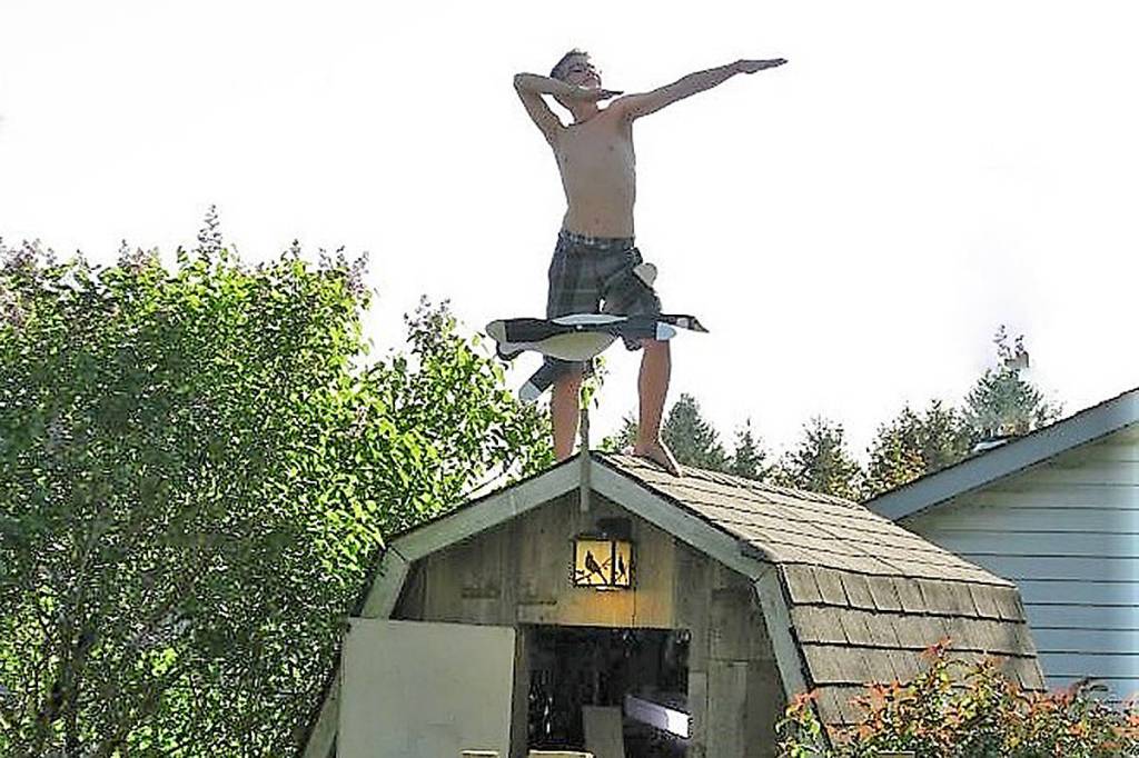 SHARE: Never know what you’ll find perched on your roof | Aldergrove Star